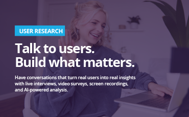 User Interviews & Screen Recording - Voxpopme UX Research