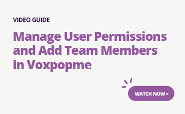 How to Manage User Permissions and Add Team Members - Voxpopme