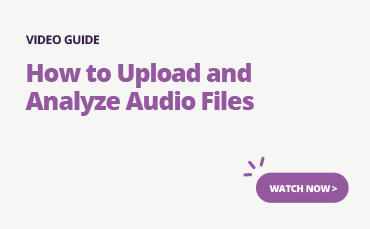 How to Upload and Analyze Audio Files - Voxpopme