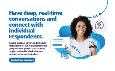 In Depth Interviews Focus Groups Voxpopme Live Interviews